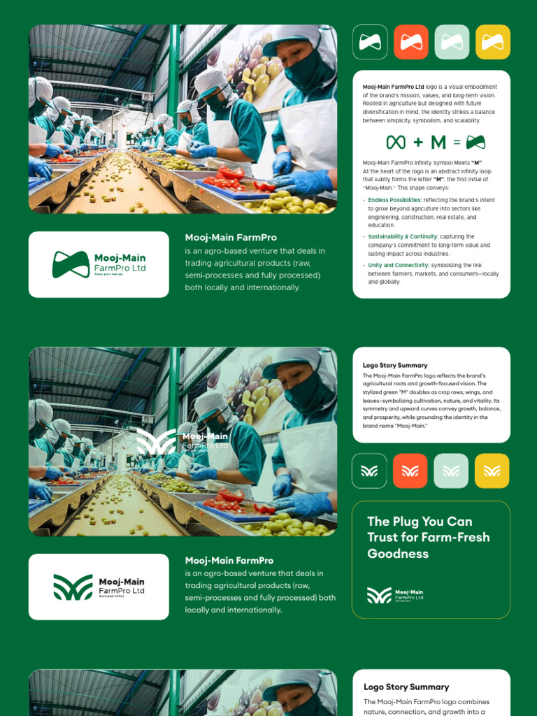Mooj - Main FarmPro LTD Brand Identity Design Draft | PDF | Logos | Brand