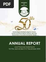 Thuto SACCOS Annual Report 2022/2023 | PDF | Cooperative | Credit Union