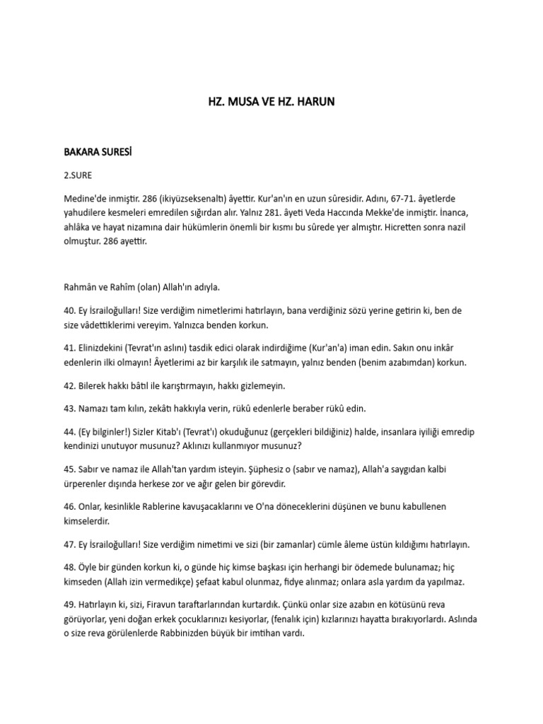 HZ Musa HZ Harun | PDF