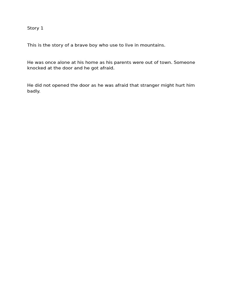 Story 2 - Brave Girl | PDF