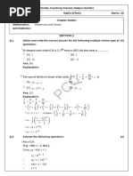 Sequences and Series Exam Questions | PDF | Mean | Mathematical Objects