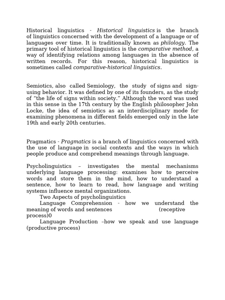 Historical Linguistics | PDF