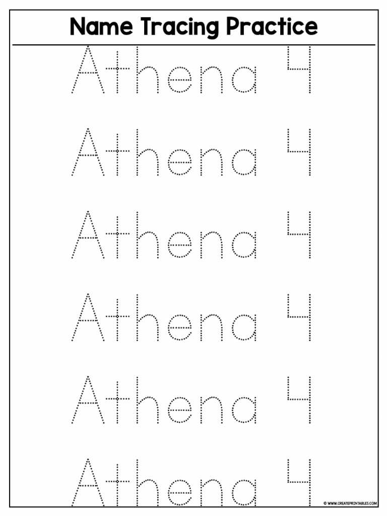 CreatePrintables.com Name Tracing Practice 279F AC47 0CAA | PDF