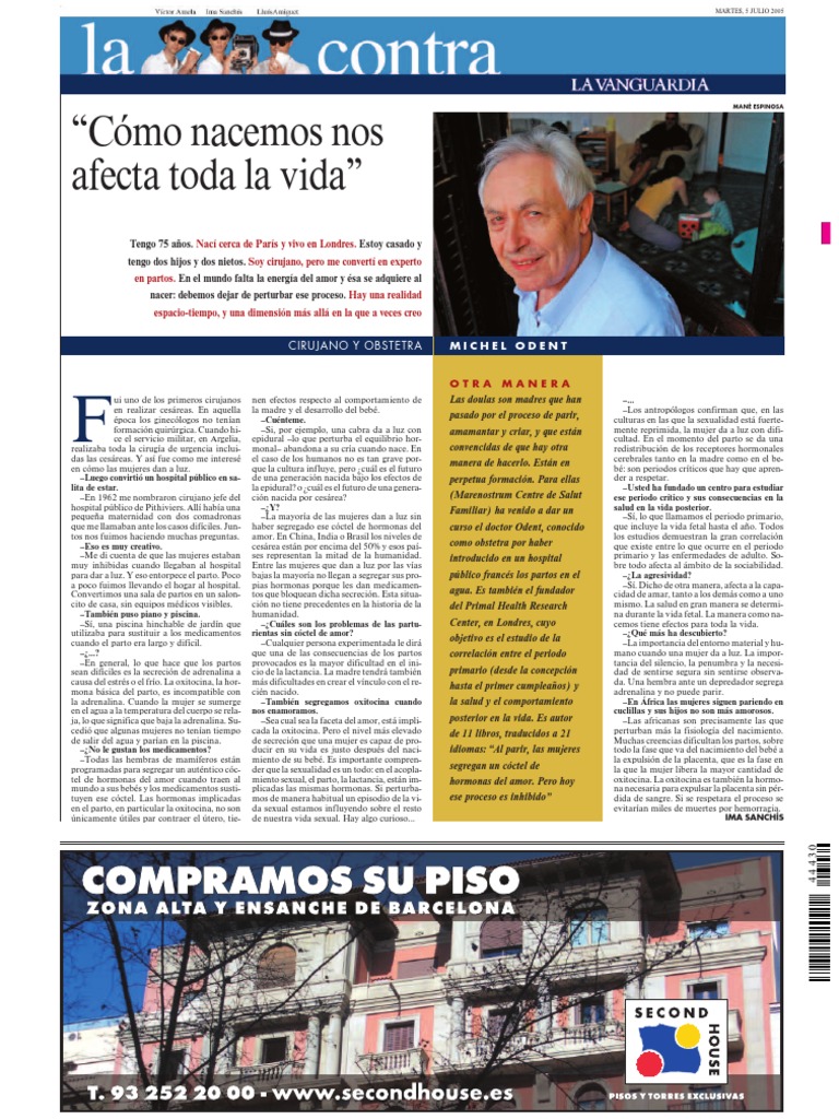 Michel Odent: Legado del Parto Humanizado | PDF | Parto | Amor