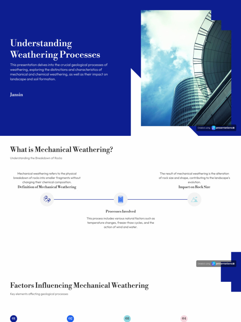 Mechanical and Chemical Weathering 1 | PDF