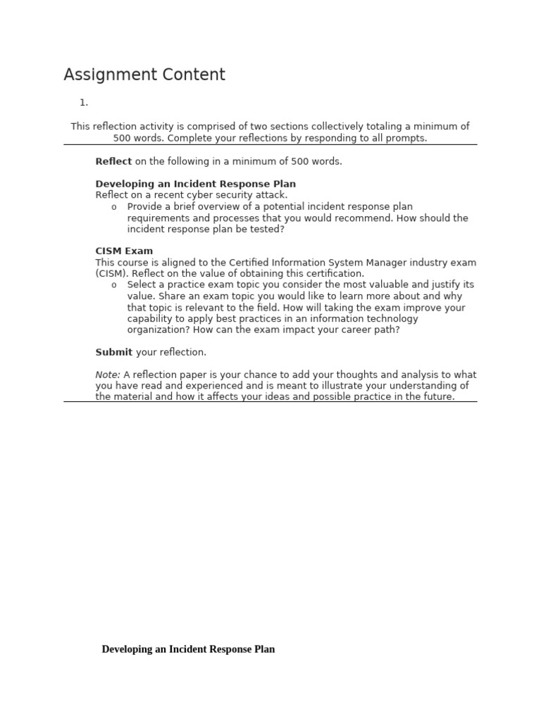 CMGTCB559 Competency 3 Reflection | PDF | Computer Security | Security
