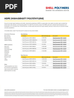 Sinopec HDPE ZH5502H Technical Data Sheet | PDF
