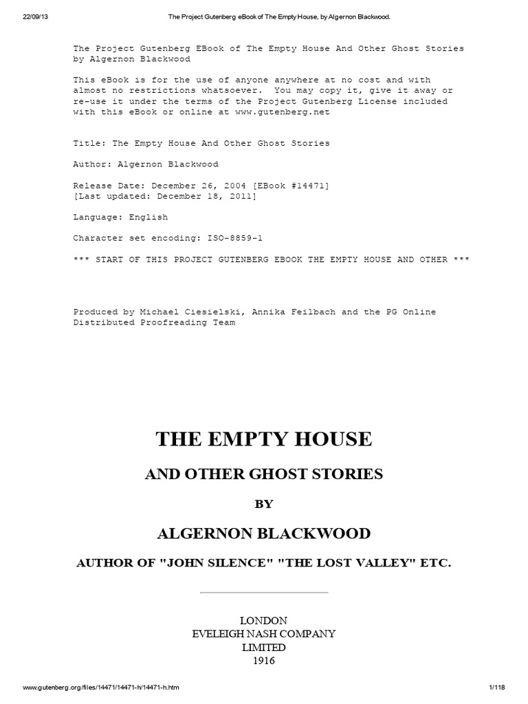 The Empty House and Others | PDF