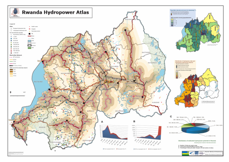 Rwanda Hydropower Potential Map | PDF | Electricity | Electromagnetism