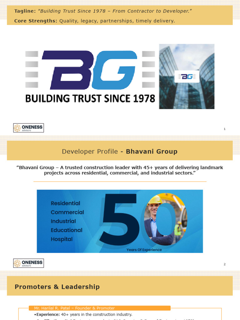 1. Bhavani Devlopers Pitch Deck | PDF