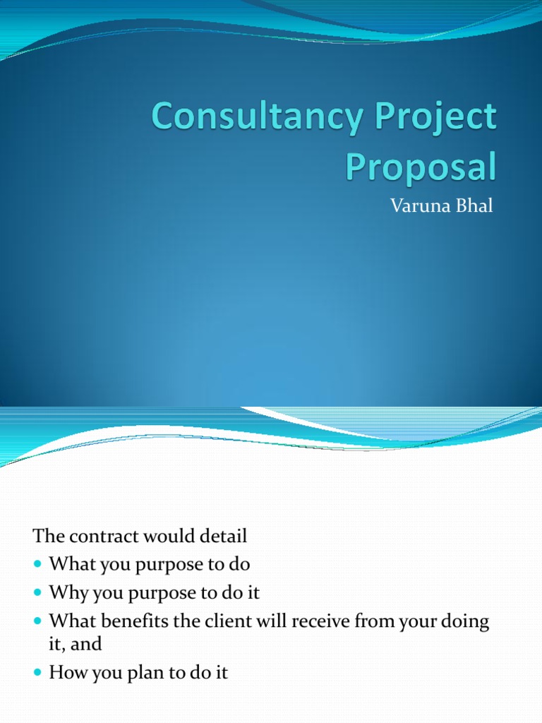 Consultancy Project Proposal | PDF | Cognition | Business