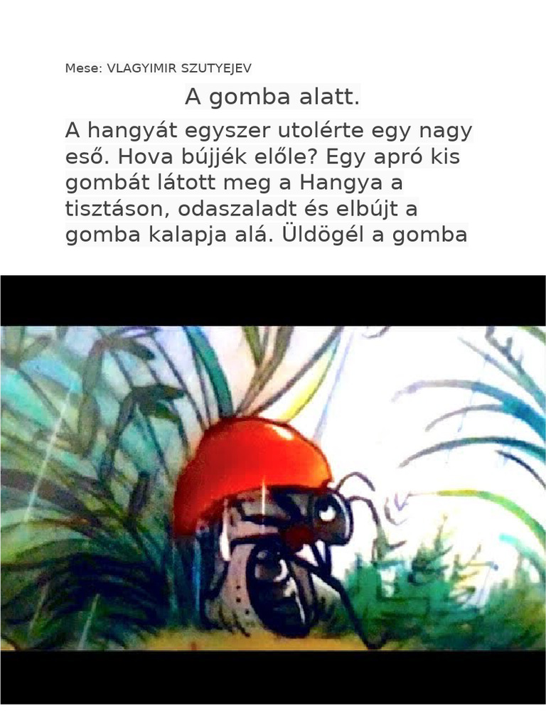 Mese Képekkel A Gomba Alatt | PDF