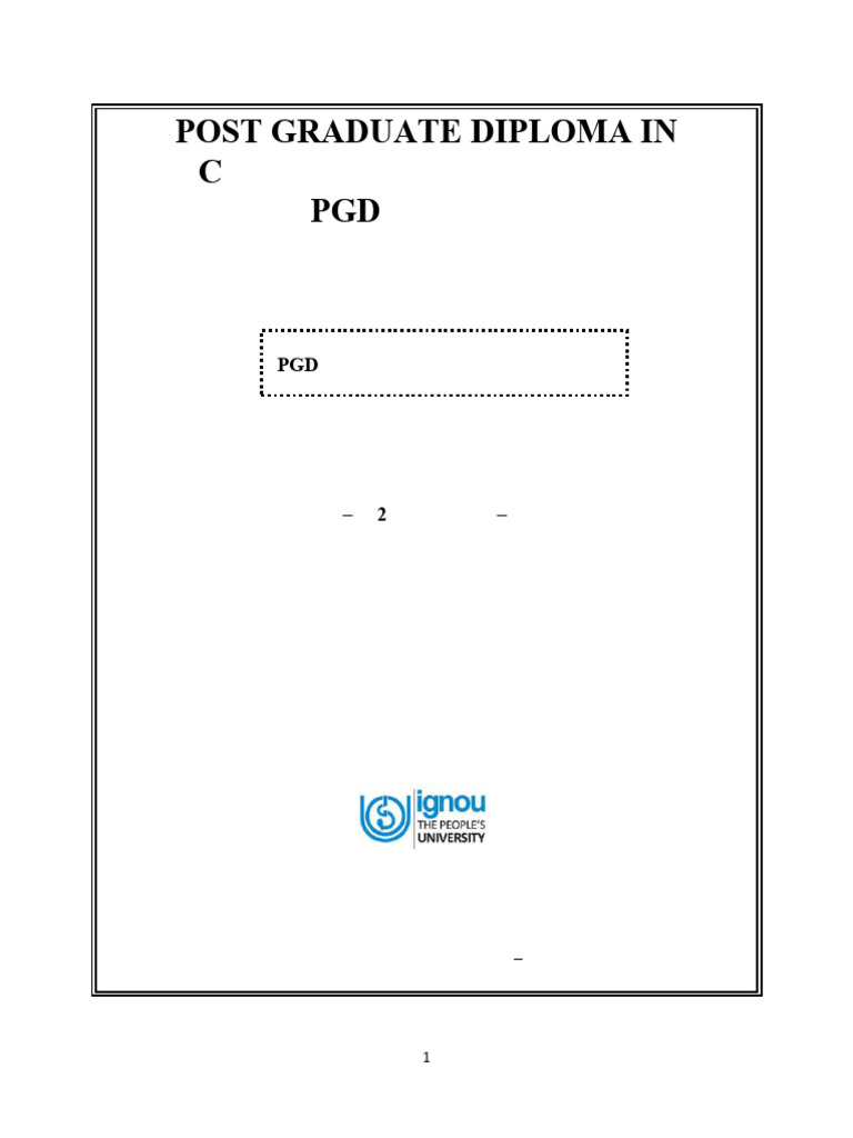 PGDCA Computer Applications Assignments | PDF | Algorithms | Computer ...