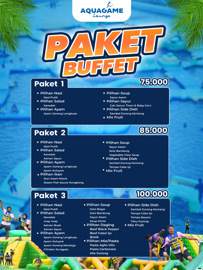 Menu Package Aquagame Lounge | PDF