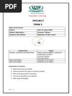 Grade 4 Mathematics Project Term 3 2024 - 051352 | PDF | Elementary ...