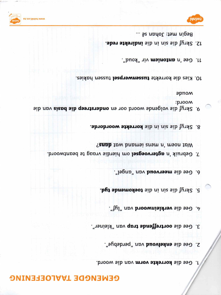 Heuningby Begripstoets p2 | PDF
