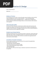 IB Computer Science IA Checklist | PDF