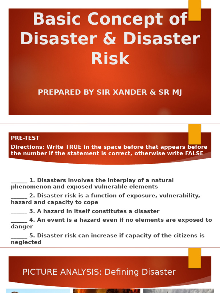 Understanding Disaster Concepts and Risks | PDF | Natural Disasters ...