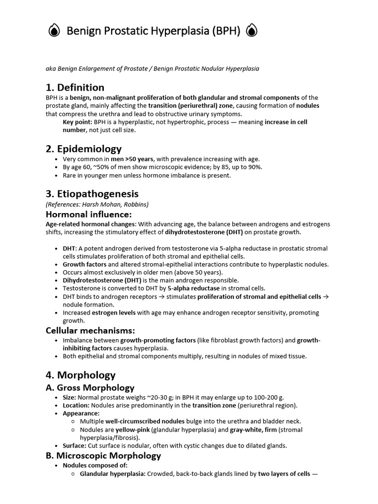 BPH: Gross Morphology Overview | PDF | Prostate | Androgen