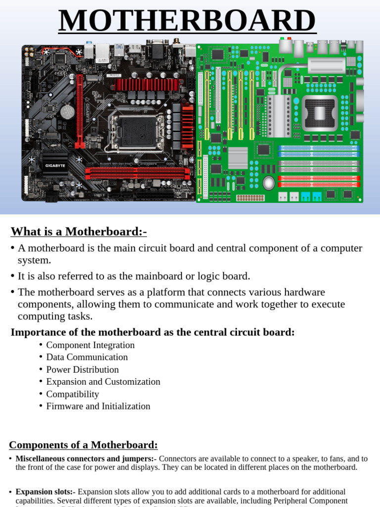2 Motherboard | PDF | Usb | Computer Architecture