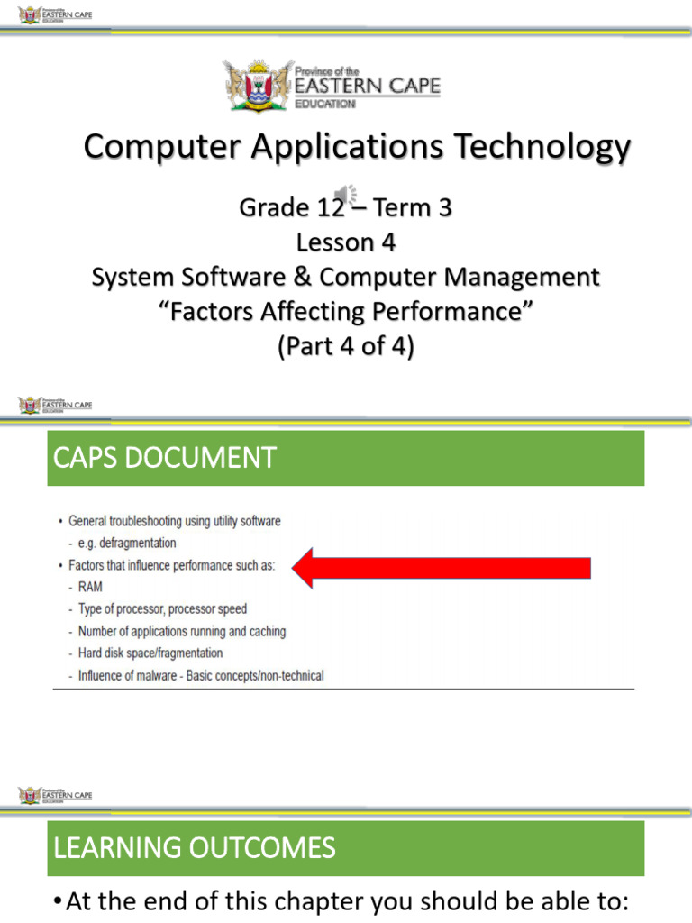 GR 12 CAT System Software Lesson 4 Part 4 of 4 | PDF | Central ...