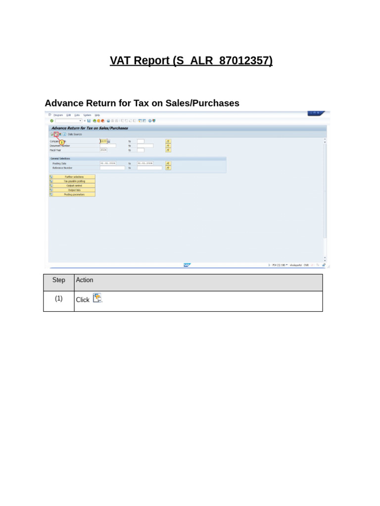 VAT Report Export Instructions | PDF