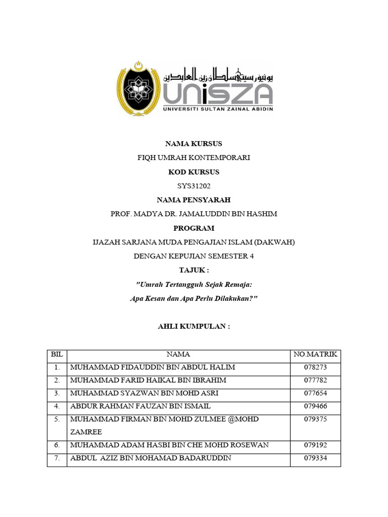 Artikel Umrah Kumpulan 1 | PDF