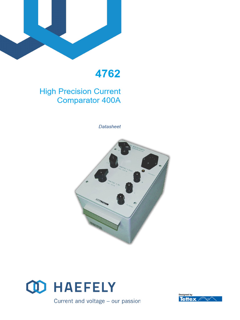 High Precision Current Comparator 4762 | PDF | Transformer | Accuracy ...
