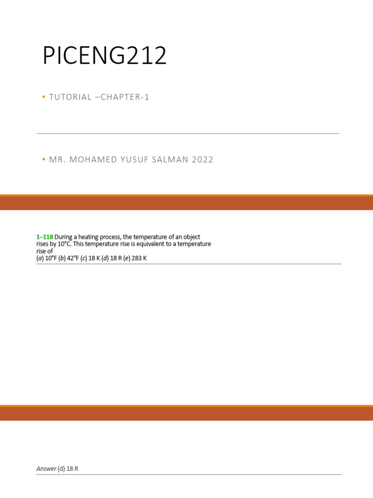 Tutorial Chapter 1 | PDF