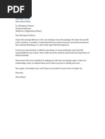 Rejoining Letter Format | PDF
