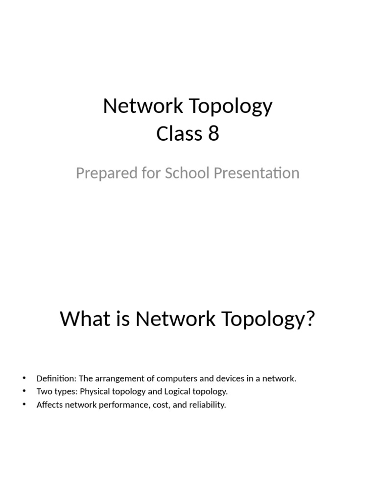 Understanding Network Topology for Grade 8 | PDF