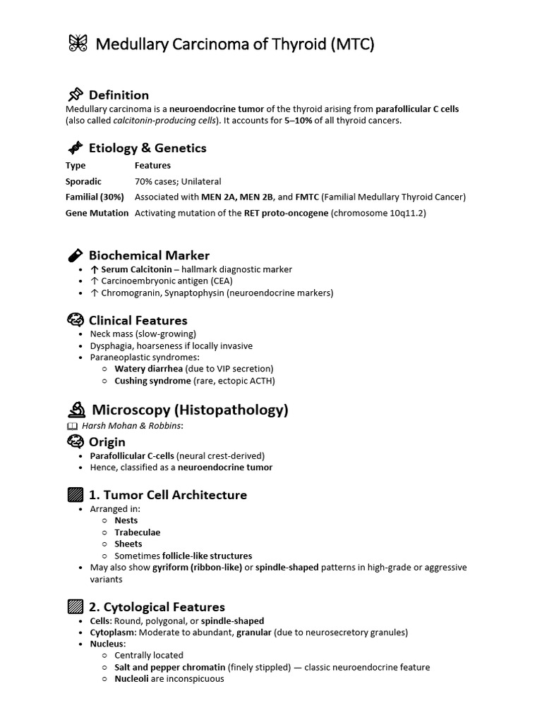 ? Medullary Carcinoma of Thyroid (MTC) | PDF | Diseases And Disorders ...