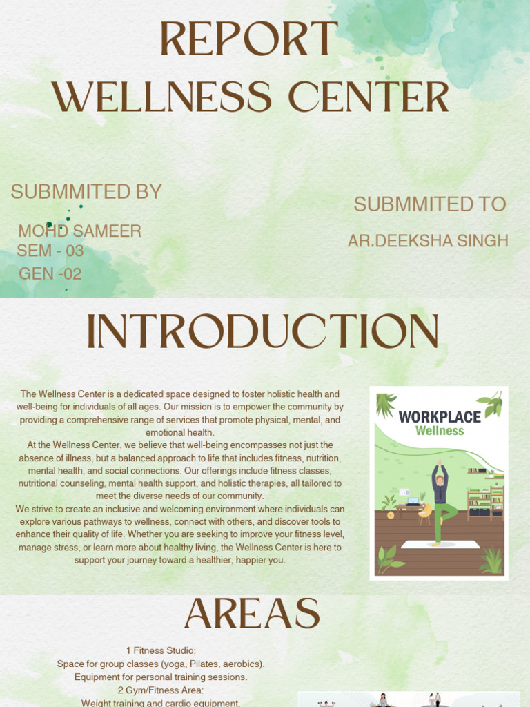 Comprehensive Wellness Center Services | PDF | Physical Fitness ...