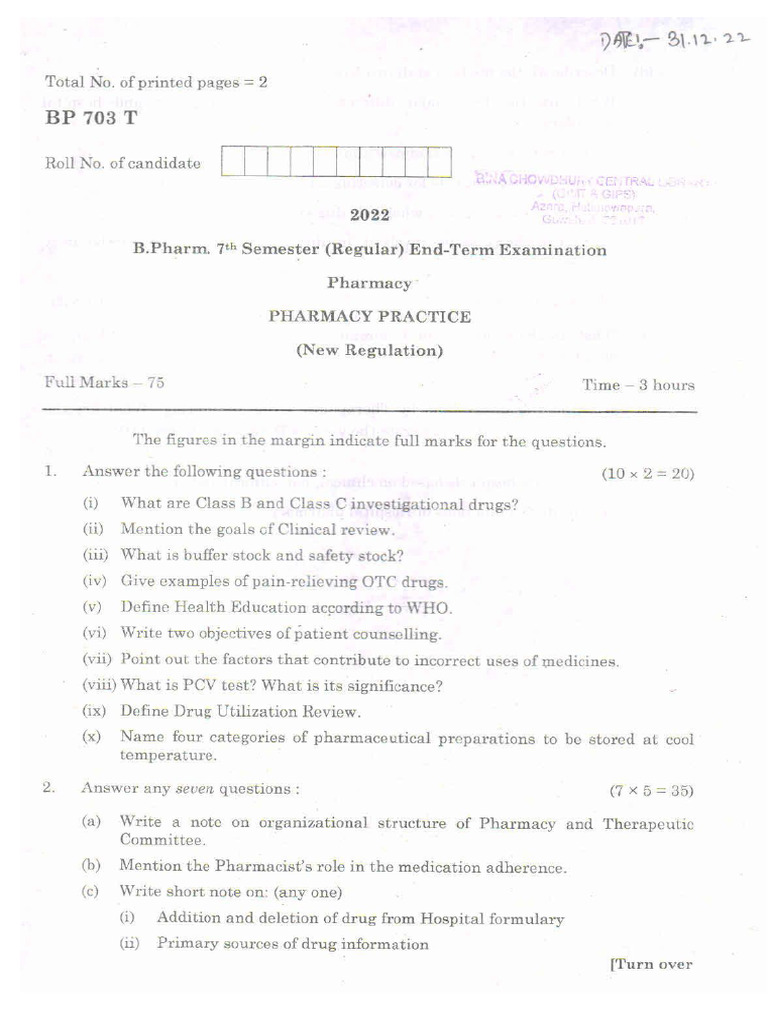 Pharmacy Practice | PDF