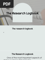 Research Log Book | PDF | Experiment | Books