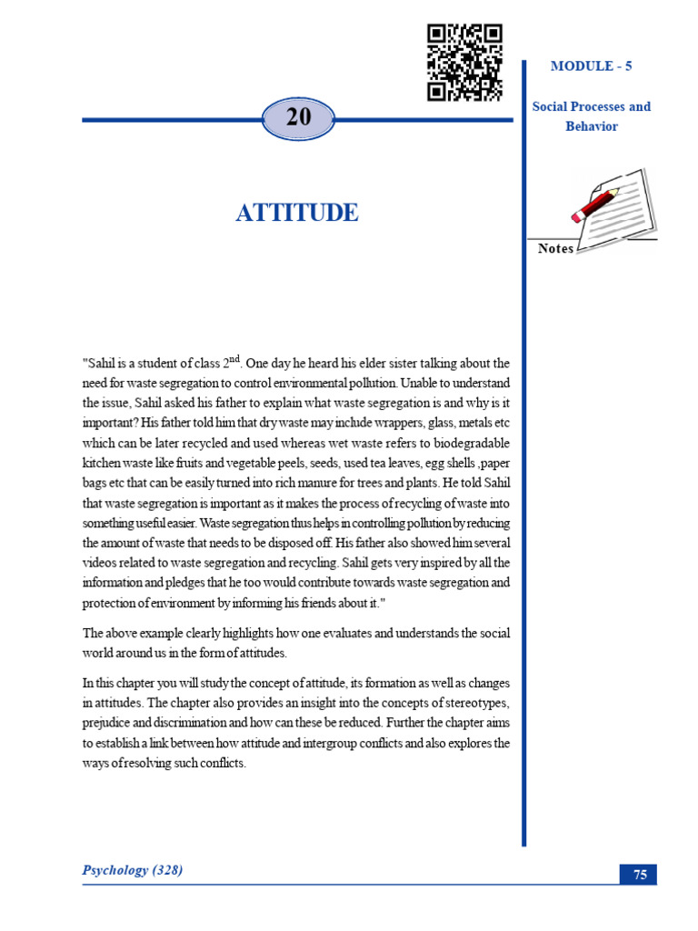 Understanding Attitudes and Their Formation | PDF | Attitude ...