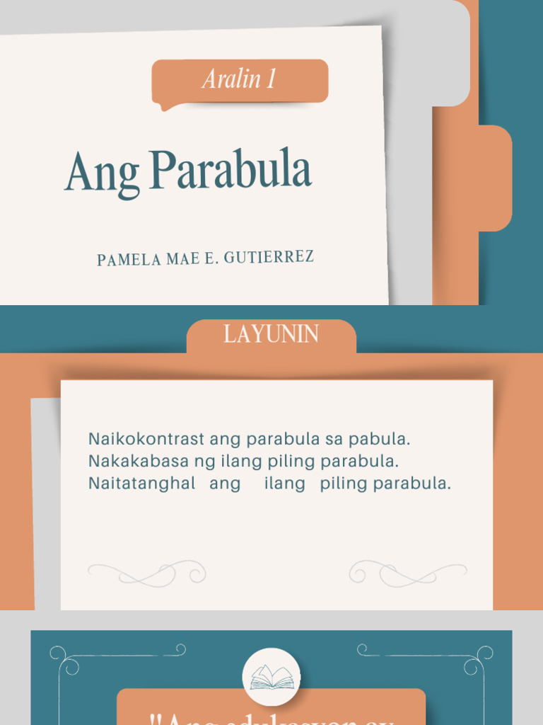 Ang Parabula | PDF