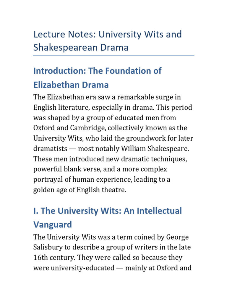 University Wits and Shakespeare | PDF | William Shakespeare | Shakespeare's Sonnets