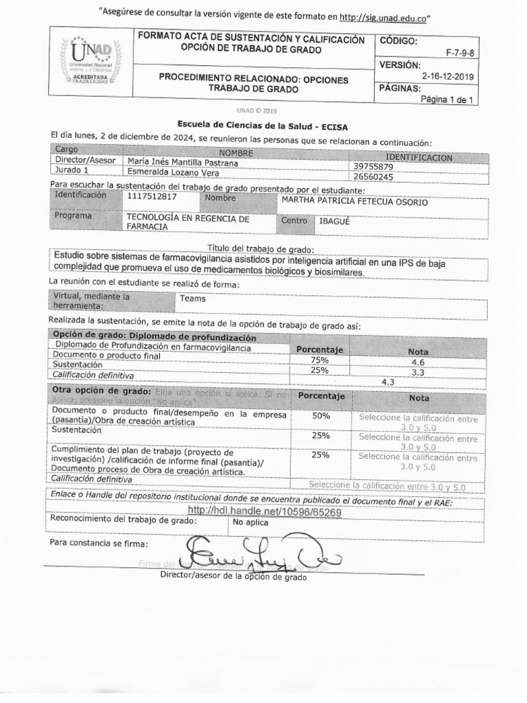Martha Patricia Fetecua Osorio | PDF