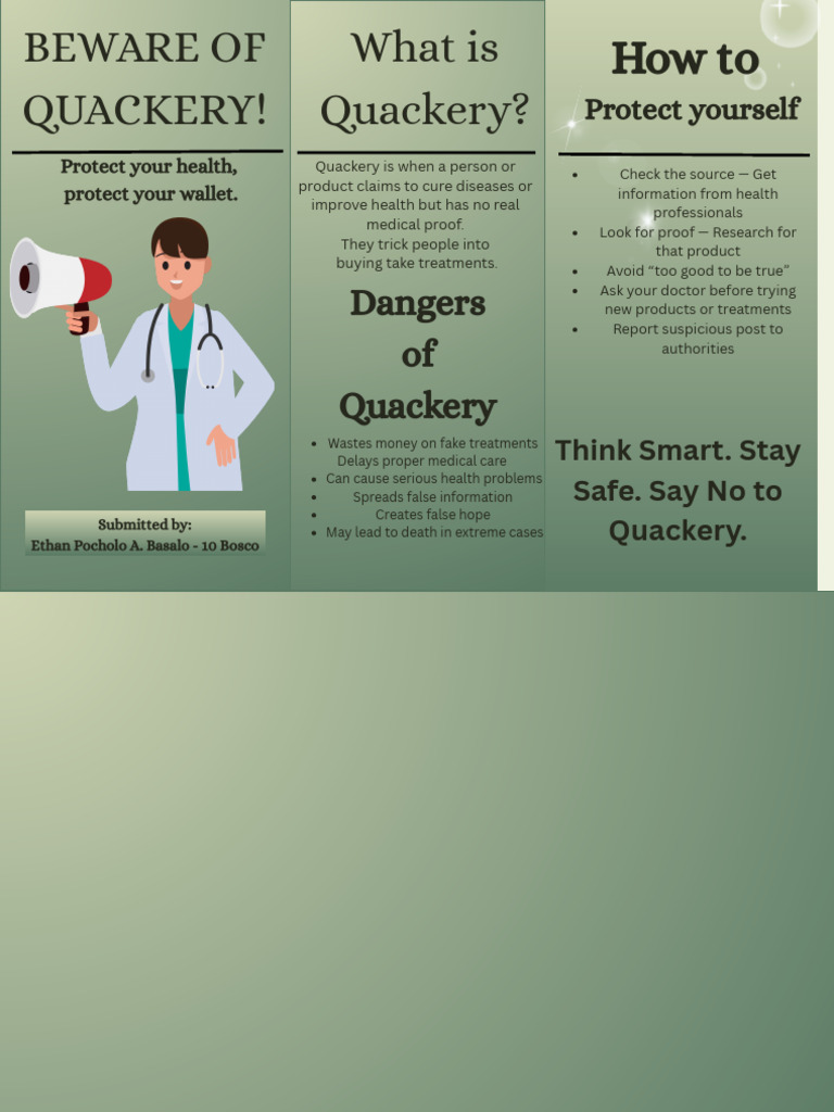 Beware of Quackery | PDF