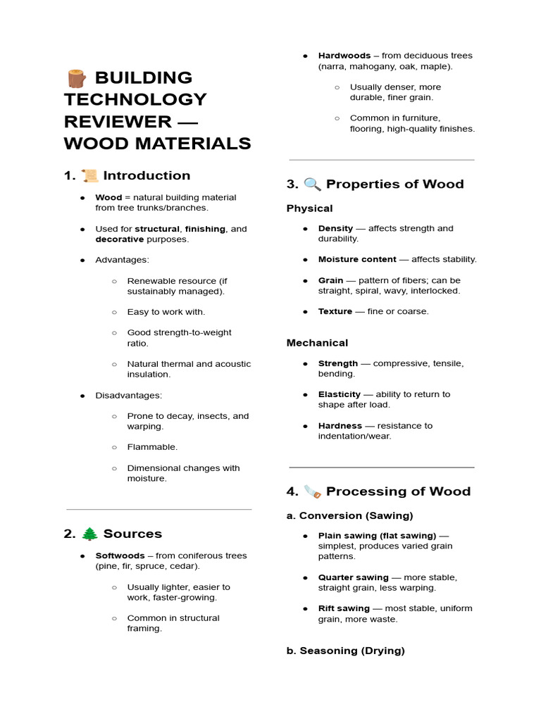 Wood Materials in Building Technology | PDF | Wood | Building Engineering