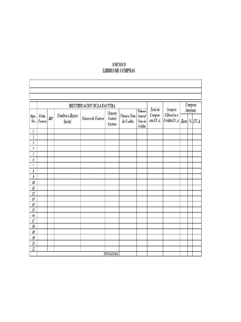Ejemplo Libro Compras y Ventas | PDF