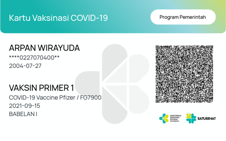 Sertifikat-Vaksin-Dosis 1-Arpan-72 | PDF