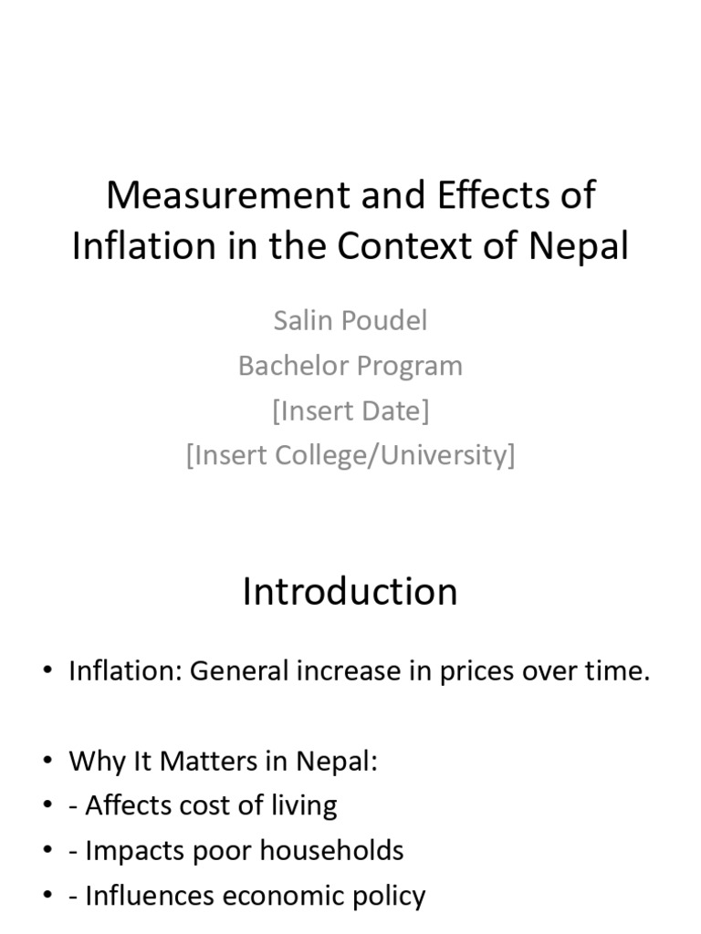 Inflation Nepal Presentation | PDF