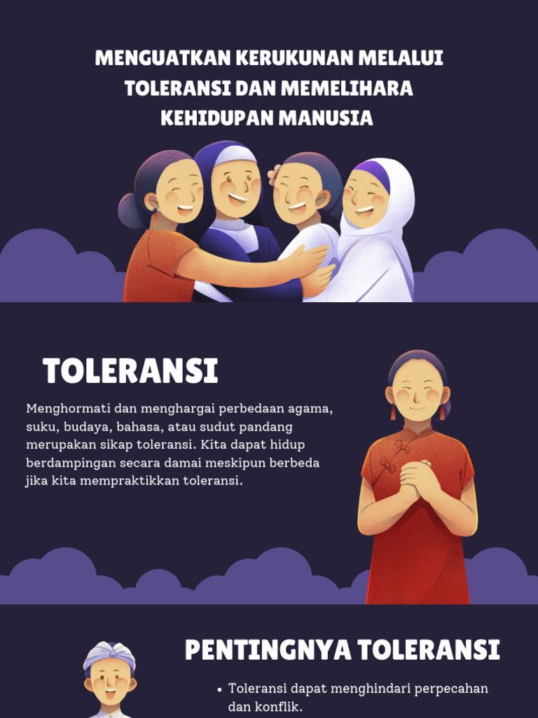 Toleransi Presentasi Biru Tua Ilustrasi - 20250116 - 084055 - 0000 | PDF