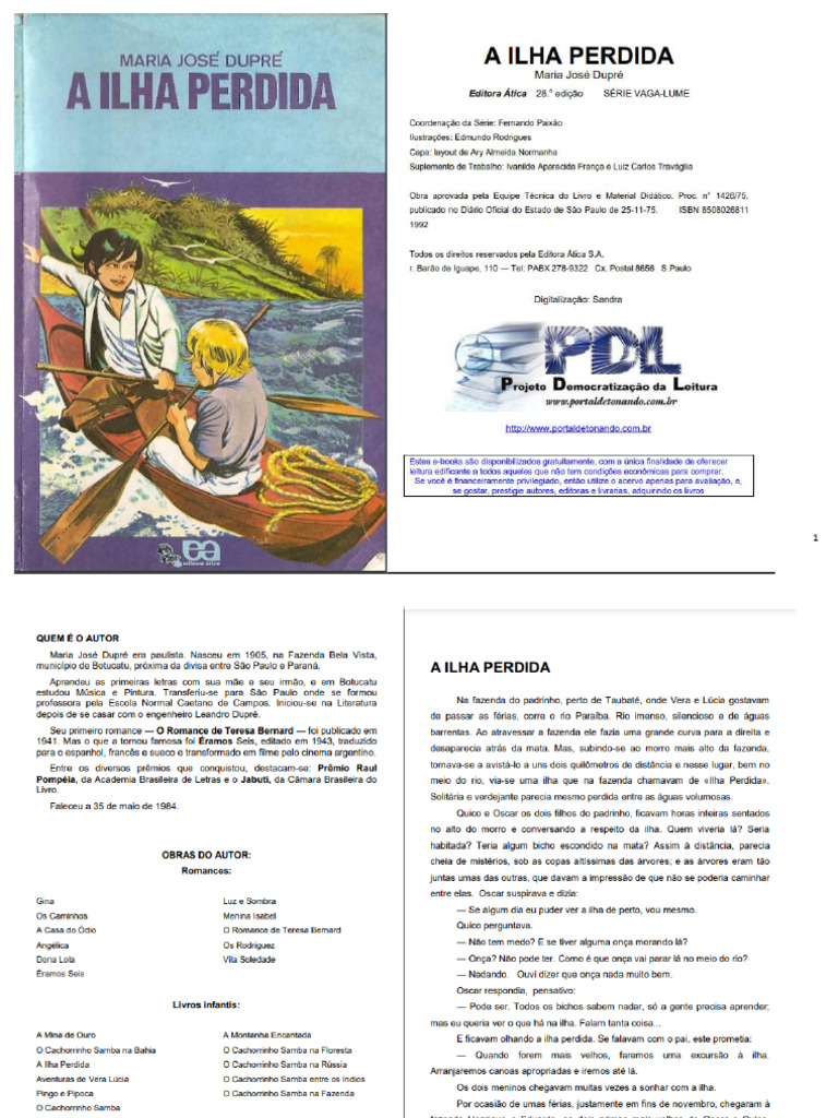 A Ilha Perdida - Maria José Dupre | PDF