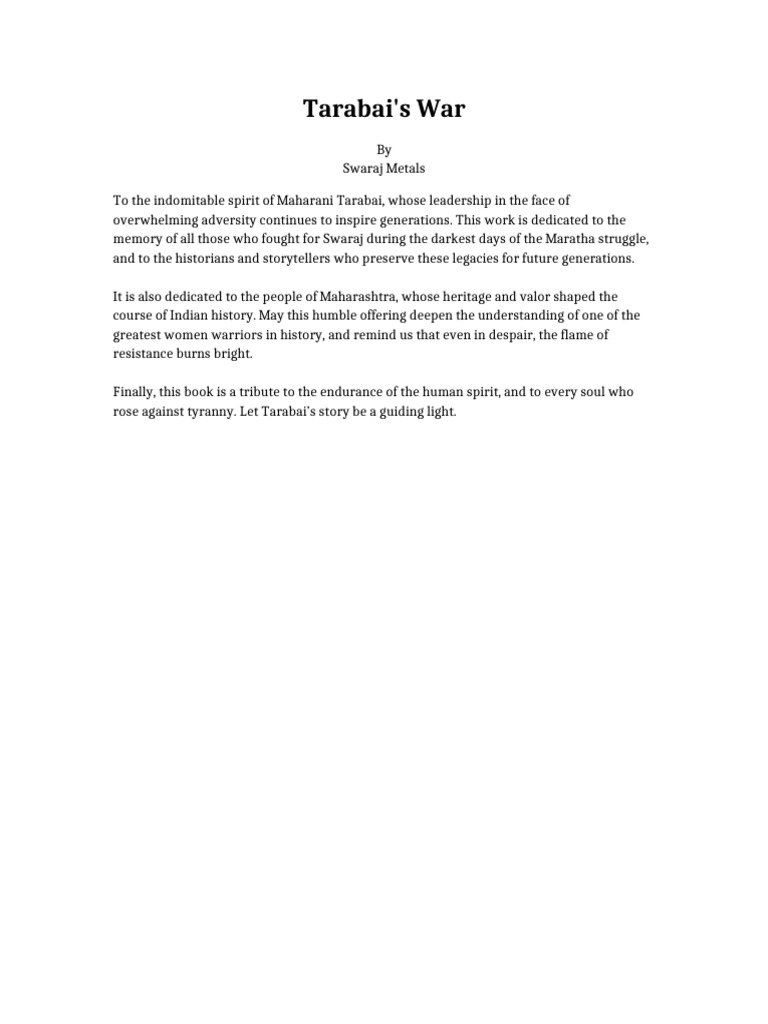 Tarabai: The Warrior Queen's Legacy | PDF | Mughal Empire