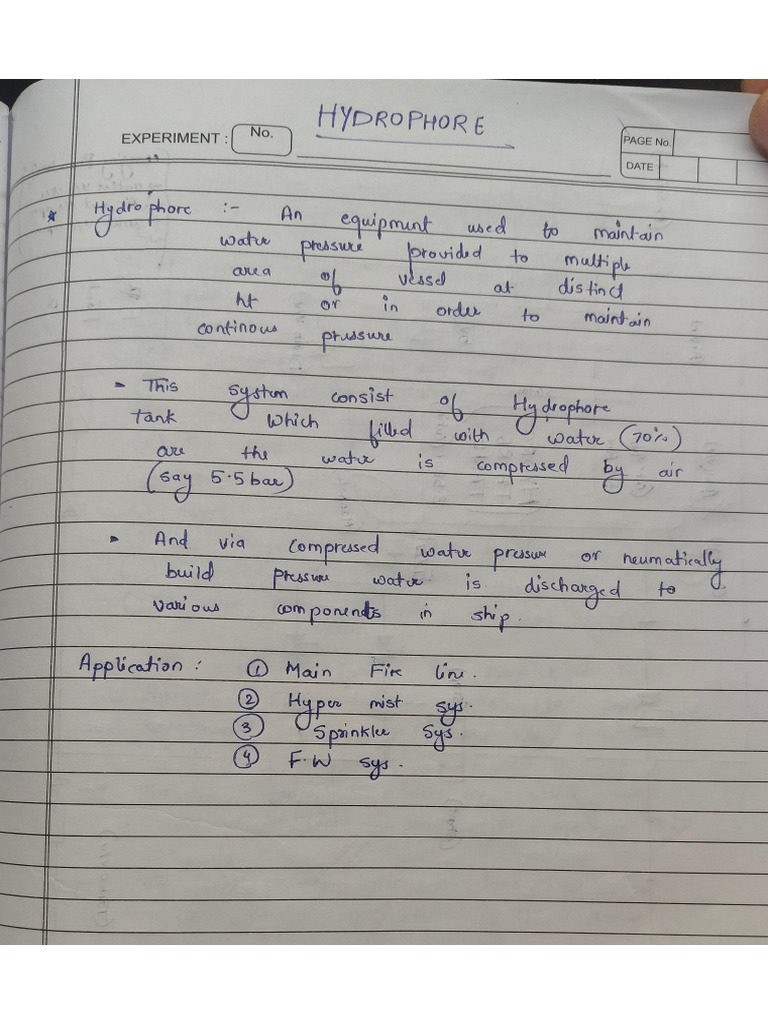 Hydrophore System | PDF