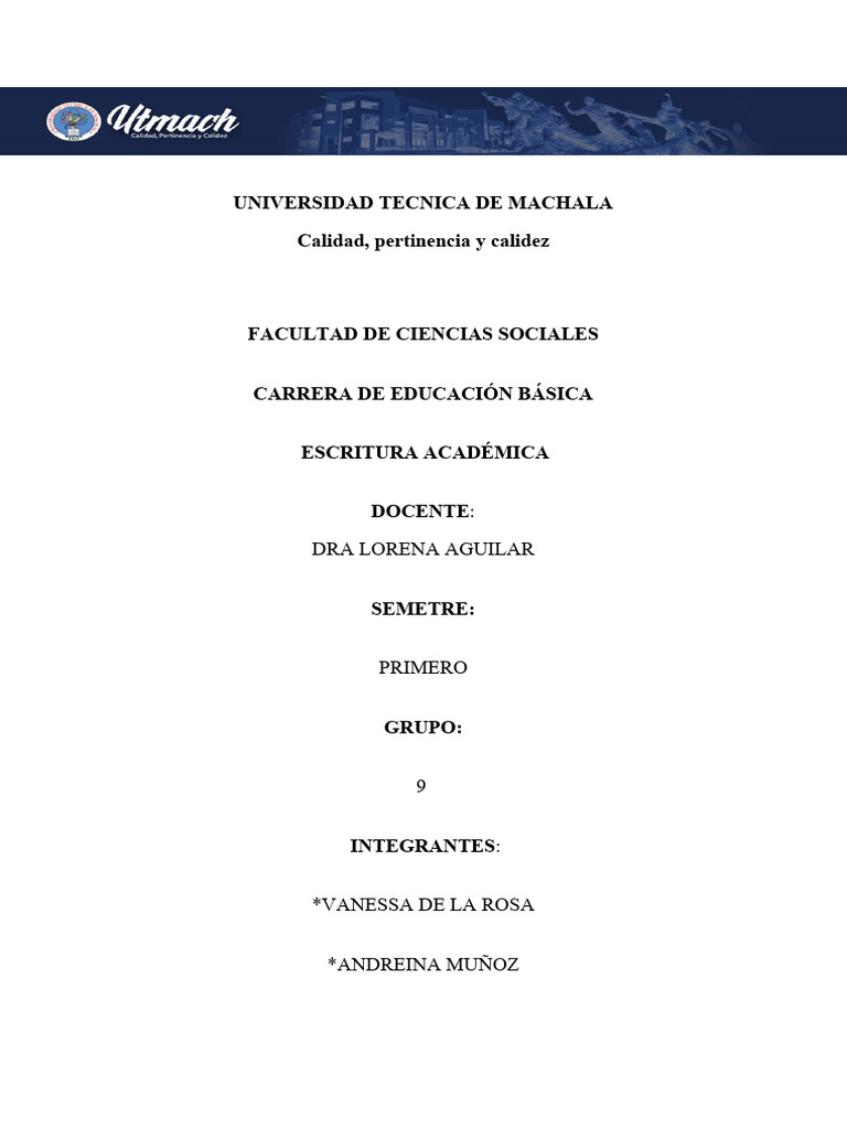 Deber de Escritura Resumen Del Vídeo | PDF