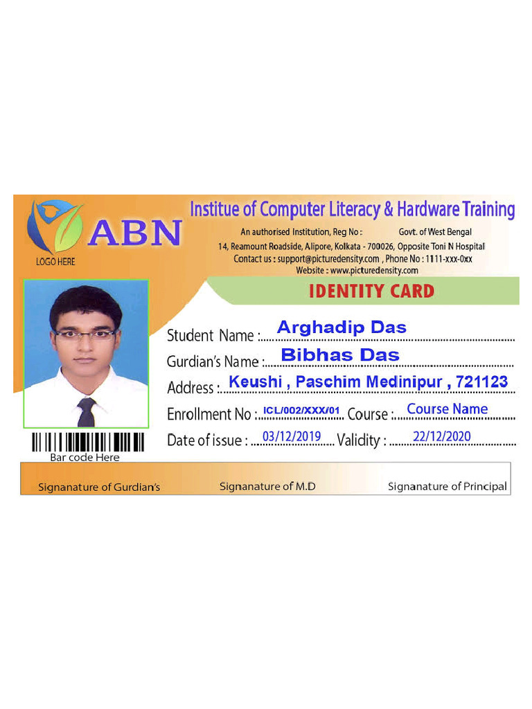 ABN Institute Identity Card | PDF